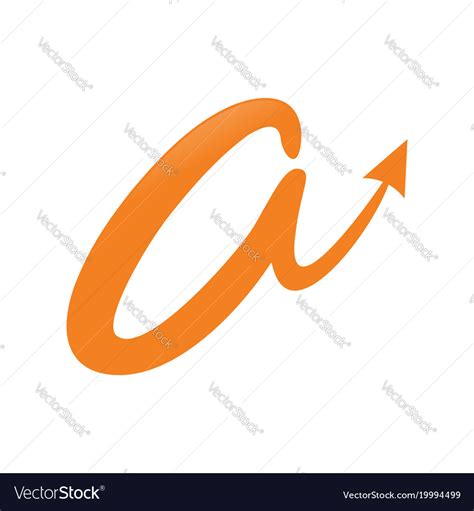 Abstract Initial A Lettermark Symbol Royalty Free Vector