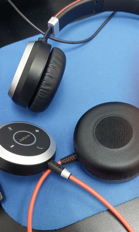 Jabra Headset With Volume Control Audio Headphones Headsets On Carousell