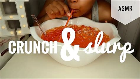 Asmr Ice Eating Fizzy Sounds Crunch Gulping Slurping No