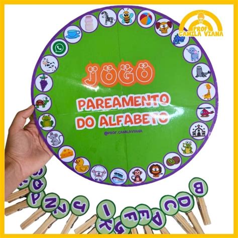 JOGO PAREAMENTO DO ALFABETO LETRA BASTÃO Prof Camila Viana