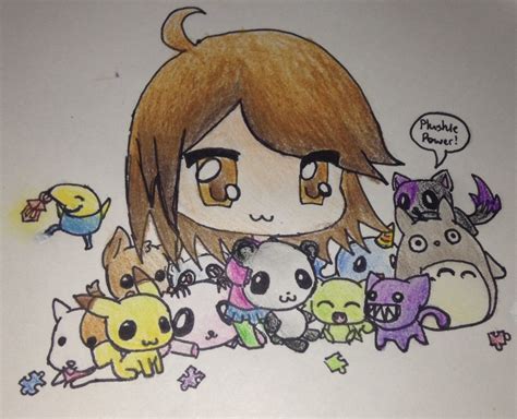 Chibi Plushie Power Drawing By Soul Eater Dragoart