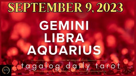 September 9 2023 🔮 Air Signs ♊️gemini♎️libra♒️aquarius🌈 Tagalog
