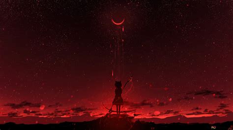 Anime Girl Scythe Art 4k Wallpaper Download