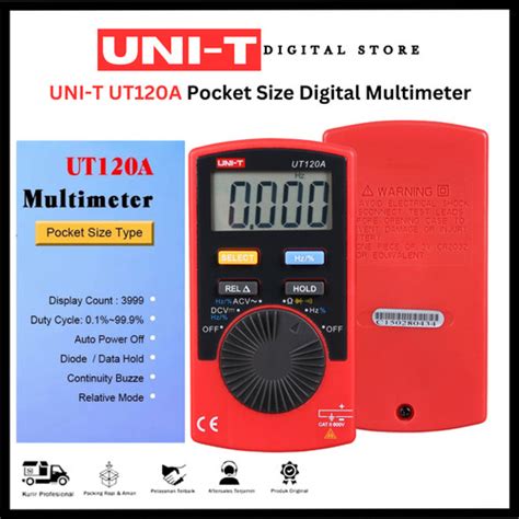 Jual Uni T Ut120a Pocket Size Digital Multimeter Uni T Ut120a Kota Tangerang Uni T Digital