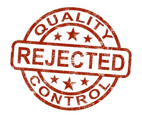 Qc Rejected Stamp Shows Disallowed And Failed Product Stock