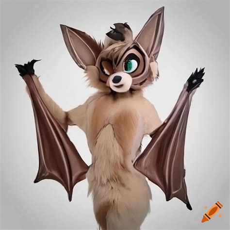 Tan Colored Bat Anthro Fursuit On Craiyon