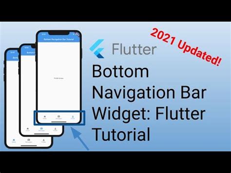 Flutter Bottom Navigation Bar Widget Tutorial - YouTube
