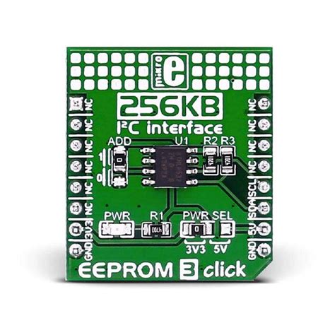 Mikroe Eeprom 3 Click Board™ Mikroe 1989 Read Only Memory Schmitt Trigger Words