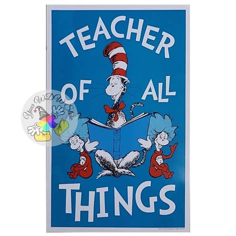 Universal Poster Dr Seuss Teacher Of All Things