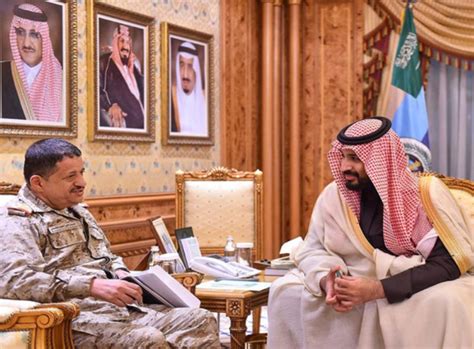 Saudi Defense Minister Meets Yemens Chief Of Staff Al Defaiya