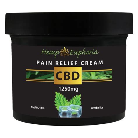 Hemp Pain Relief Cream Hemp Euphoria
