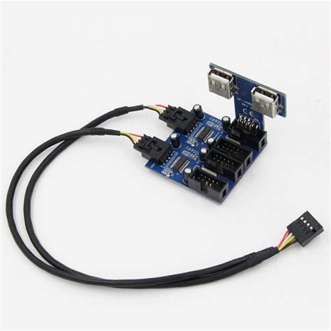 Motherboard 9 Pin Usb Header Splitter Extension Splitter Cable Connector Adapter Fruugo Za