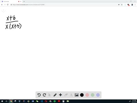 Solved Partial Fraction Decomposition Find The Partial Fraction