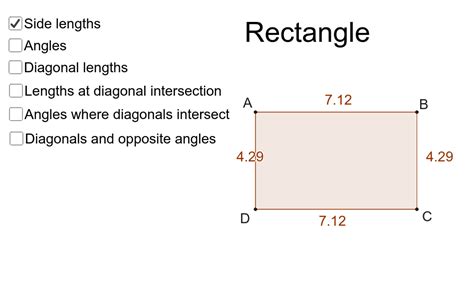 Properties Of A Rectangle