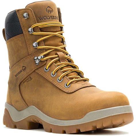 Wolverine Mens Vantage Ft 8 Comp Toe Waterproof 400g Work Boot Tan