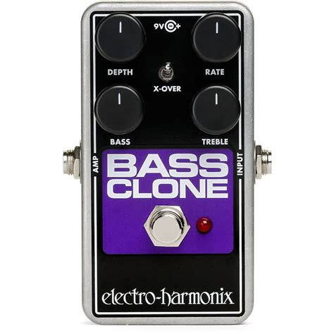 Electro Harmonix Bass Clone Chorus Bass Effect Pedal Reverb