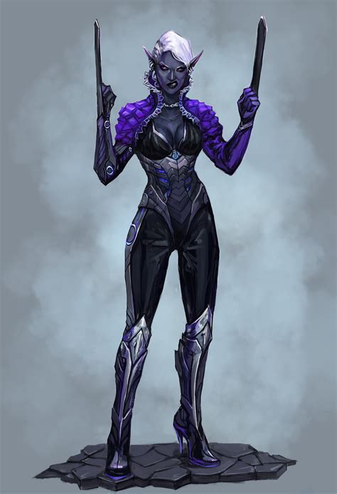 Drow Concept By NeexSethe Dark Elf Elves Fantasy Concept Art Characters