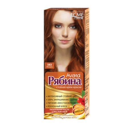 Крем-краска для волос Экми-Колор Рябина Avena №583 Миндаль – купить в ...