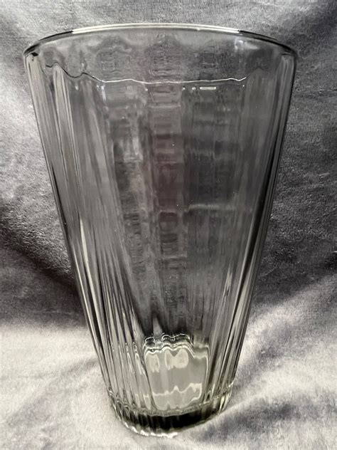 Large Heavy Glass Vase Etsy