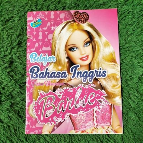 Jual ORIGINAL BUKU BELAJAR BAHASA INGGRIS PINTAR MEWARNAI BARBIE UKURAN