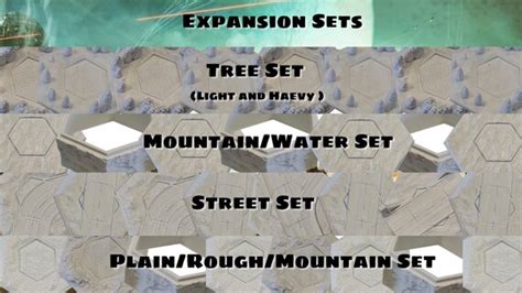 Battletech 3d Terrain Expansion Set Etsy