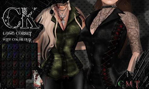 Second Life Marketplace Ck Long Corset