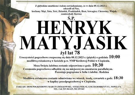 Henryk Matyjasik Pogrzeby Ziółkowski