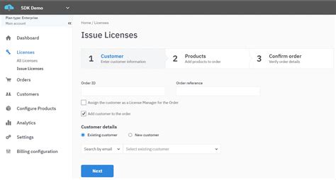 Issuing New Licenses Licensespring Documentation