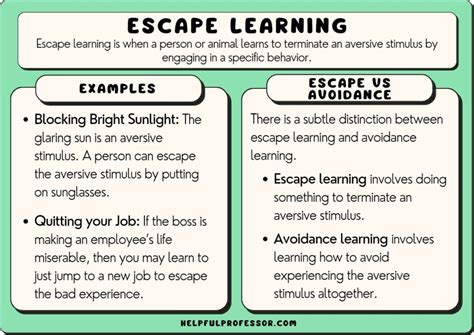 Escape Learning Examples And Definition 2025