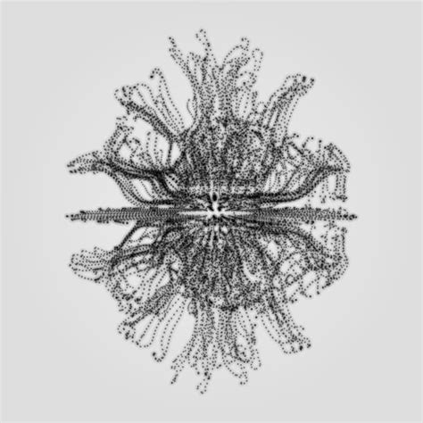 Array With Dynamic Particles 3d Technology Style Abstract Background