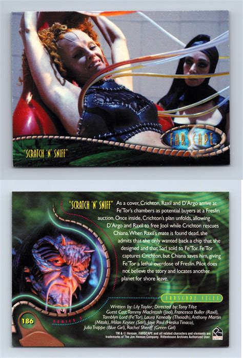 Scratch N Sniff 186 Farscape Season 3 Rittenhouse 2002 Trading Card