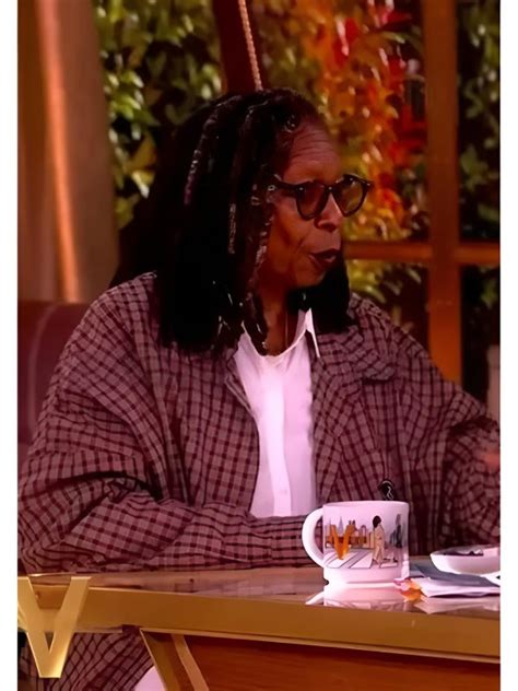 The View 2026 Whoopi Goldberg Brown Plaid Shirt