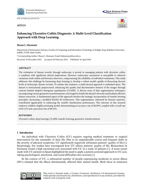 Pdf Enhancing Ulcerative Colitis Diagnosis A Multi Level