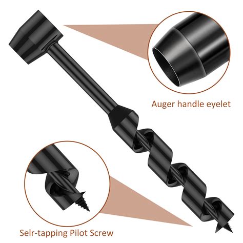 Hand Drill Carbon Steel Manual Auger Drill Portable Manual Survival