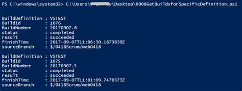 Tfs Rest Api Get Latest Successful Build On A Branch Stack Overflow