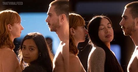 Visitors Have To Squeeze Between Nude Models In Order To Enter New Art