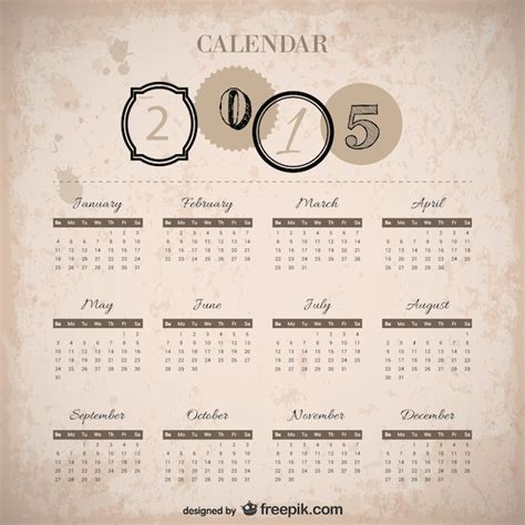 Vintage calendar Vectors & Illustrations for Free Download | Freepik