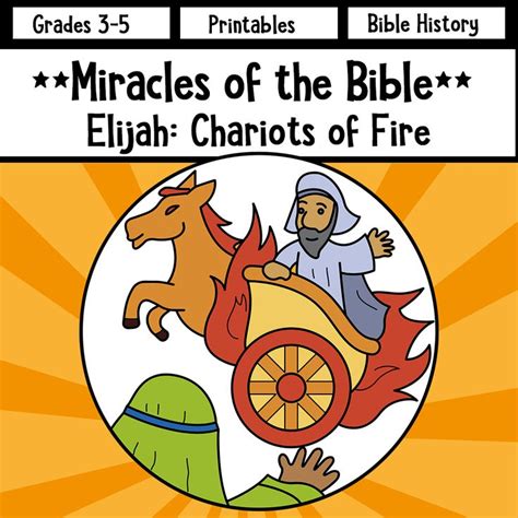 Elijah And The Chariot Of Fire Bible Craft Sunday School Crafts