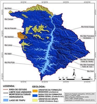 Esboço geológico das bacias hidrográficas do Paraná III Download