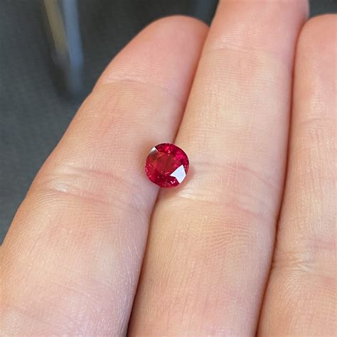 1 42ct Unheated Burmese Ruby Cushion Cut Astrological Gem International