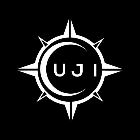 Uji Abstract Technology Logo Design On Black Background Uji Creative