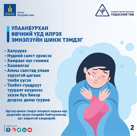 ЗӨВЛӨГӨӨ Улаанбурхан өвчний үед илрэх шинж тэмдэг