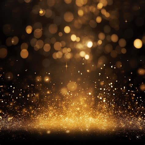 Premium Ai Image Golden Sparkle Effect