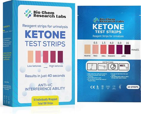 Ketone Test Strips Premium Grade 100 Keto Test Strips In