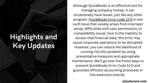 PPT Preventing QuickBooks Error Code 12 0 Best Practices For Smooth