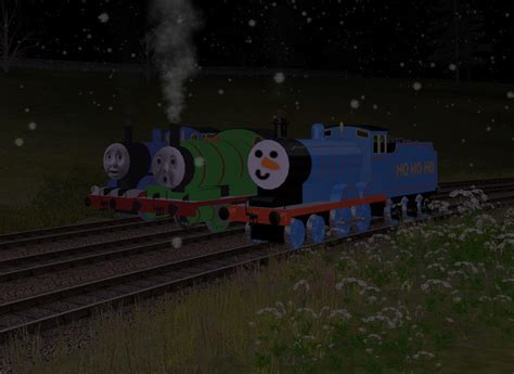 Thomas And Percy Meet The Snowman Express By Thomastankengine76 On