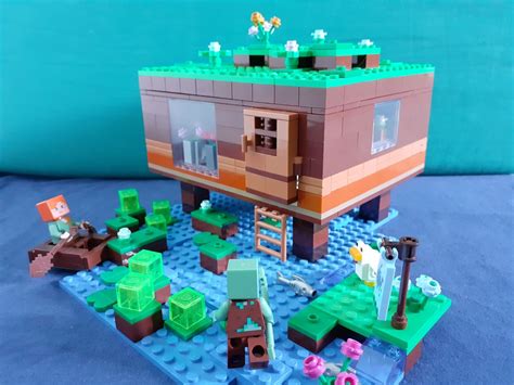 Lego Moc Swamp House By Blackbirdb51 Rebrickable Build With Lego
