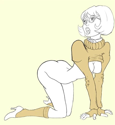 Rule 34 Collar Female Hanna Barbera Monochrome Nipples Scooby Doo Solo Tongue Velma Dinkley