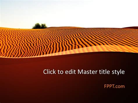 Free Arid Desert Powerpoint Template Free Powerpoint Templates
