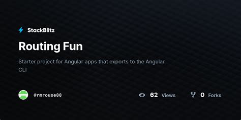 routing fun stackblitz